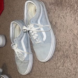 Vans | Shoes | Light Blue Vans | Poshmark